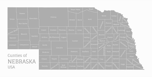 Nebraska State Shape Vector Images (over 290)