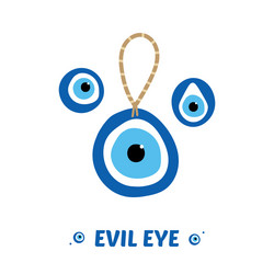 Turkish blue eye-shaped amulets nazar Royalty Free Vector