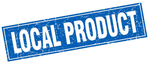 Local product hand drawn brush lettering Vector Image