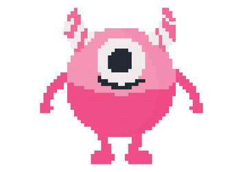 8 Bit Monsters Vector Images (over 500)