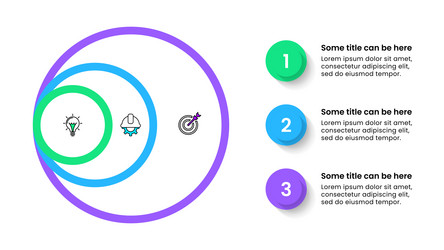 Infographic template 3 connected rectangles Vector Image
