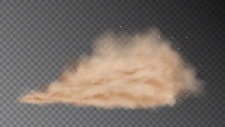 Clouds smoke steam smog pollution dust set Vector Image