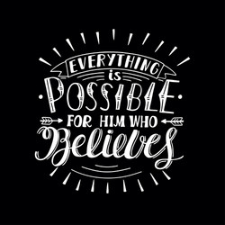 Bible lettering christian art jesus savior Vector Image