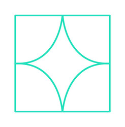 Linear square element Royalty Free Vector Image