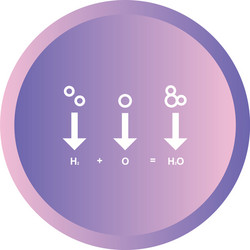 Unique chemicals formula glyph icon Royalty Free Vector