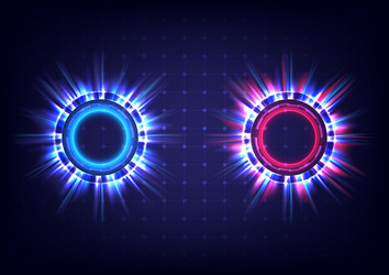 Technology glowing swirl light effect futuristic Vector Image