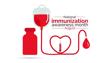 National immunization awareness month Royalty Free Vector