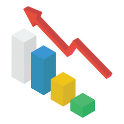 Growth chart Royalty Free Vector Image - VectorStock