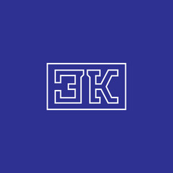 Ek letter logo design e k logo ke letter logo Vector Image