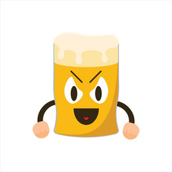 Beer emoticon Royalty Free Vector Image - VectorStock