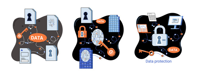 Big data analytics platform data management Vector Image