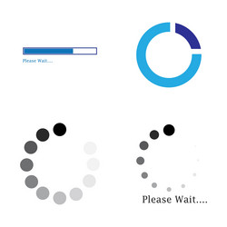 Loading bar logotype Royalty Free Vector Image