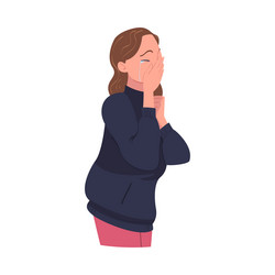Crying people character weeping and sobbing from Vector Image