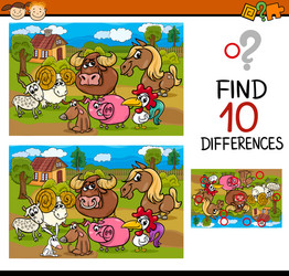 Spot Differences Farm Vector Images (over 190)