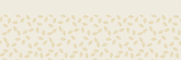 Gender neutral foliage seamless border Royalty Free Vector
