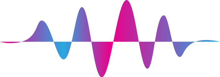 Wave line music audio spectrum sound equalizer Vector Image