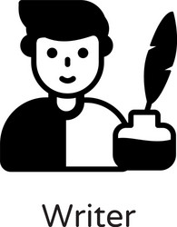 Writer Royalty Free Vector Image - VectorStock