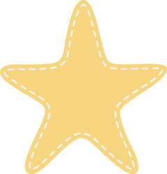 Isolated star shape design Royalty Free Vector Image