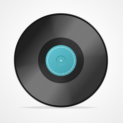 Vinyl record isolated on white Royalty Free Vector Image