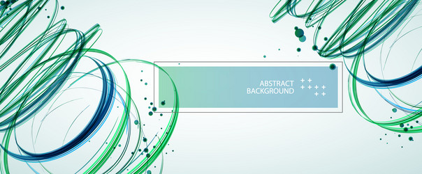 Abstract Swirling Colored Lines Futuristic Vector Image