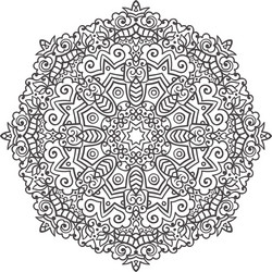 Mandala sahar Royalty Free Vector Image - VectorStock