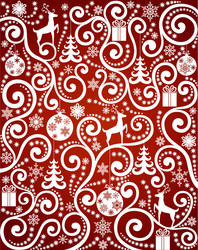 Background with christmas deer Royalty Free Vector Image
