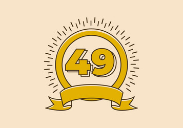 Number 49 Birthday Vector Images (over 360)