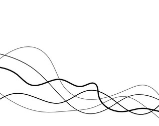 Abstract continuous lines drawing on white Vector Image