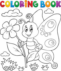 Happy easter coloring page Royalty Free Vector Image