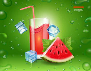 Watermelon Juice Splash Royalty Free Vector Image