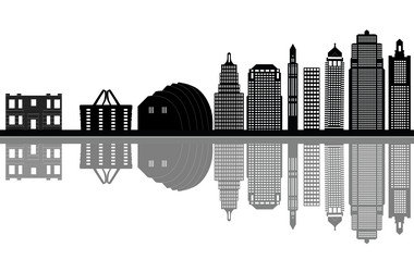 Generic City Skyline Vector Images (over 1,000)