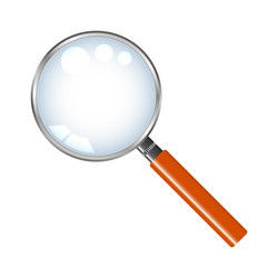 Optical magnifying glass cartoon Royalty Free Vector Image