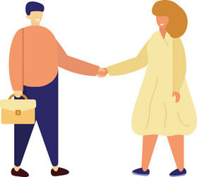 Businessmen handshake icon hand shake and money Vector Image