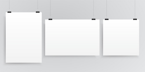 Square and rectangle format paper sheet Royalty Free Vector