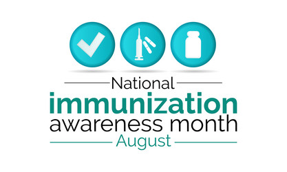National immunization awareness month it can help Vector Image