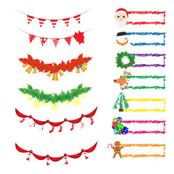 Christmas stocking decoration Royalty Free Vector Image