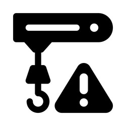 Crane equipped with warning indicators Royalty Free Vector