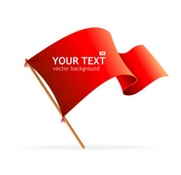 Waving flag of bahrain on white background banner Vector Image