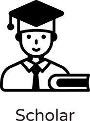 Scholar Royalty Free Vector Image - VectorStock