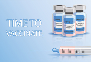 Vaccination concept immunization campaign Vector Image