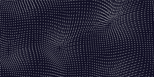 Blue field visualization of forces Royalty Free Vector Image