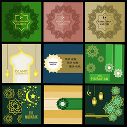 Simple design islamic background Royalty Free Vector Image