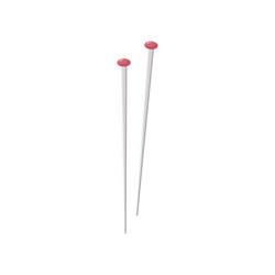 Steel knitting needles cartoon Royalty Free Vector Image