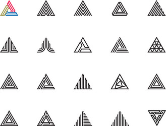 Pentagon icons Royalty Free Vector Image - VectorStock