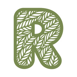Letter R Leaves Vector Images (over 640)