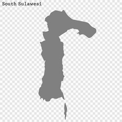 3d isometric map south sulawesi is a province Vector Image