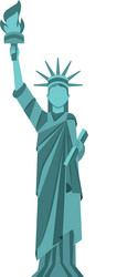 Statue of liberty cartoon Royalty Free Vector Image