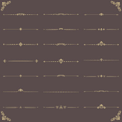 Vintage big set of horizontal patterns Royalty Free Vector