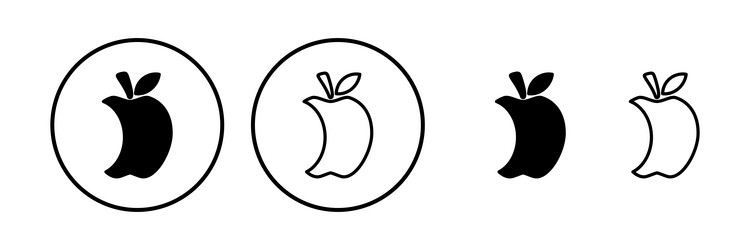 Apple icon symbol Royalty Free Vector Image - VectorStock