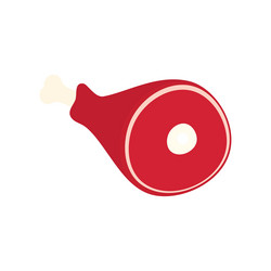 Meat point icon logo free Royalty Free Vector Image